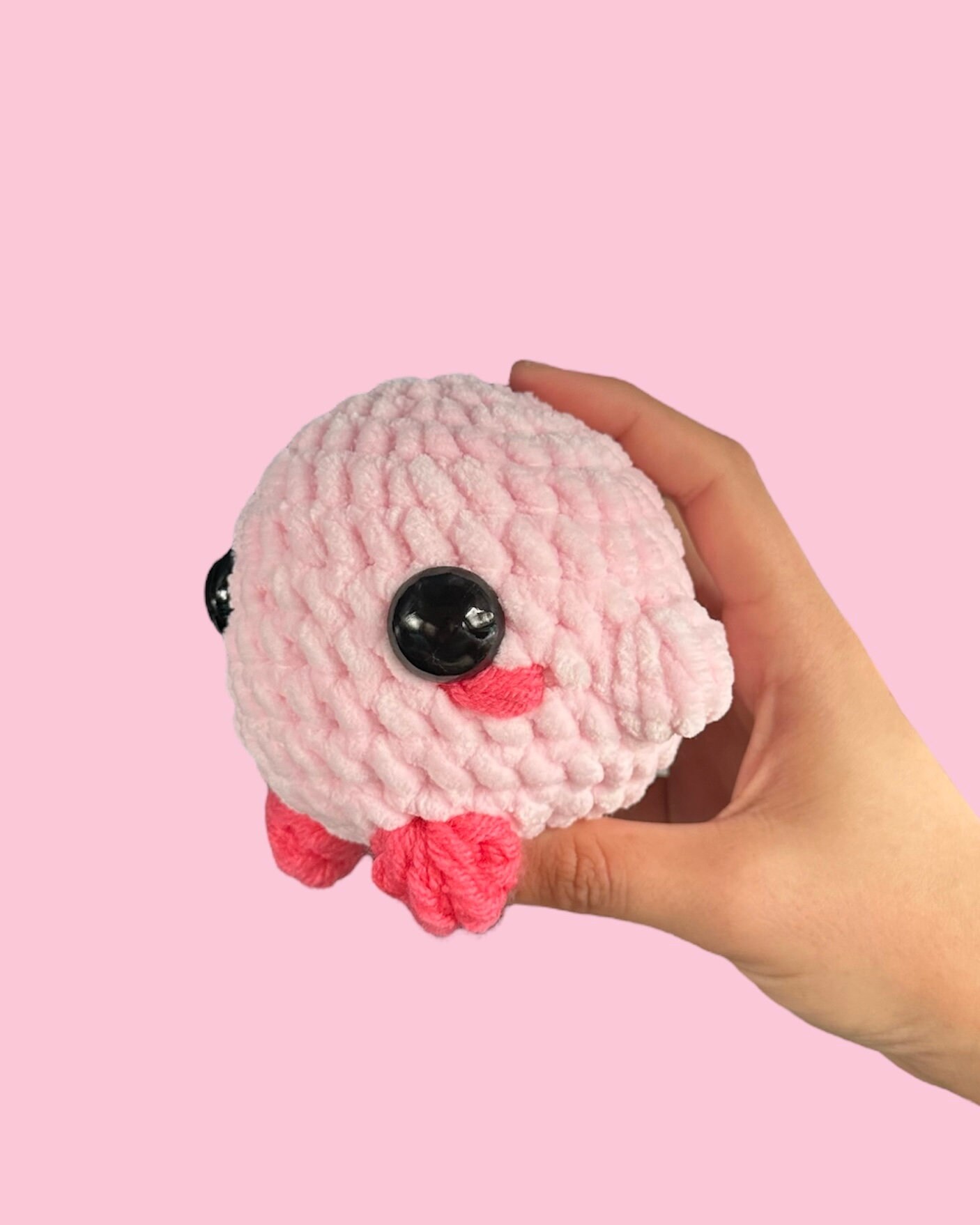 Pink Puff Plushie Crochet Amigurumi - Etsy