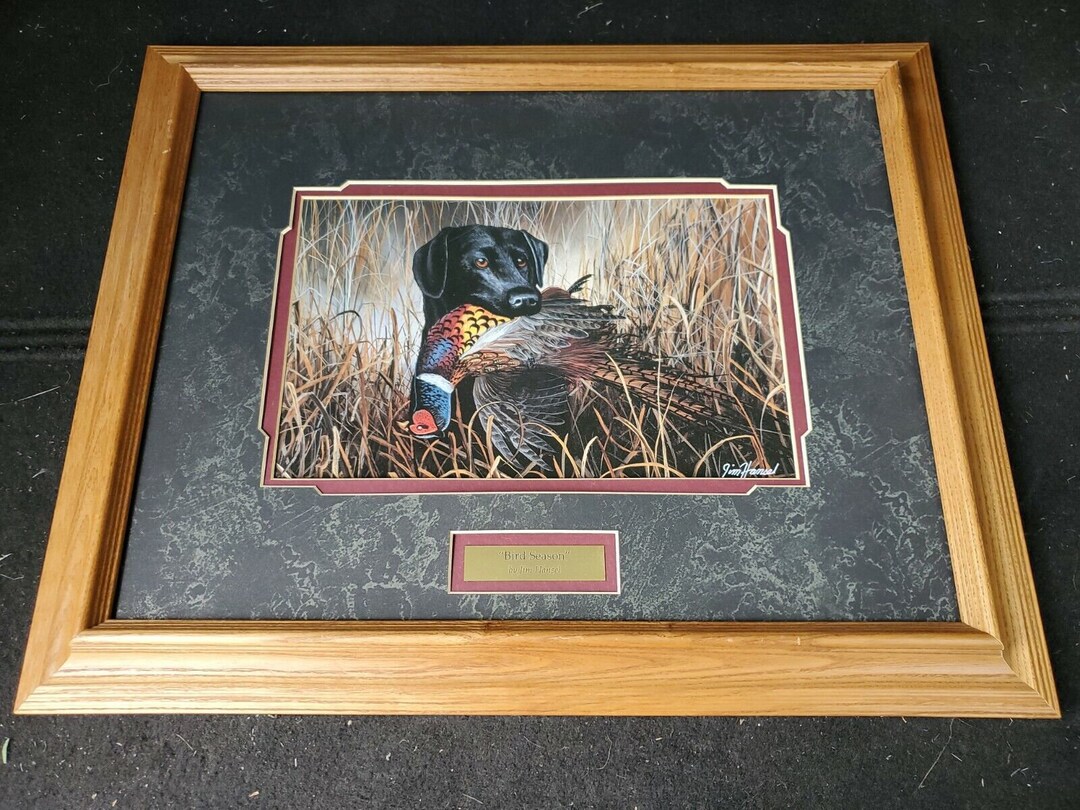 Bird Season by Jim Hansel Print Signed Framed - Etsy