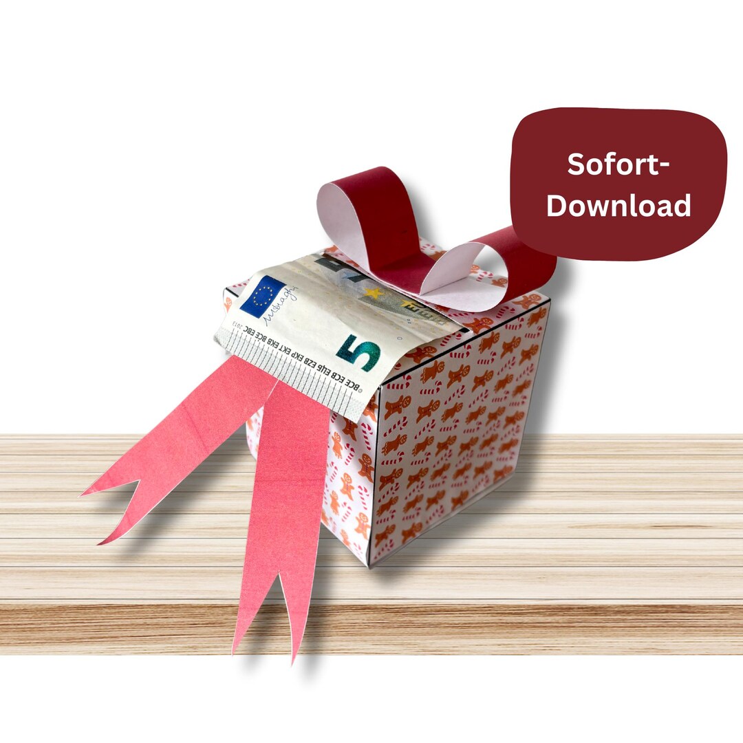 Gift Box for Banknotes I Money Gift Christmas I DIY Gift Idea for ...