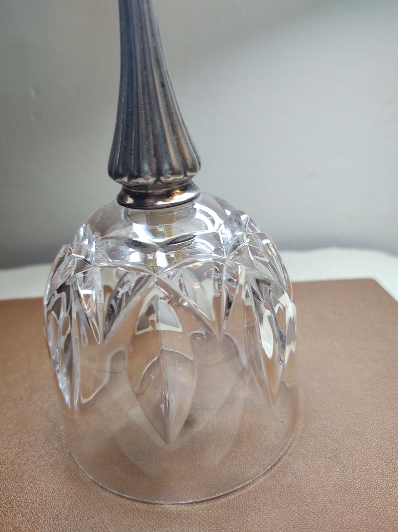 Crystal Bell W/silver Plated Handle - Etsy