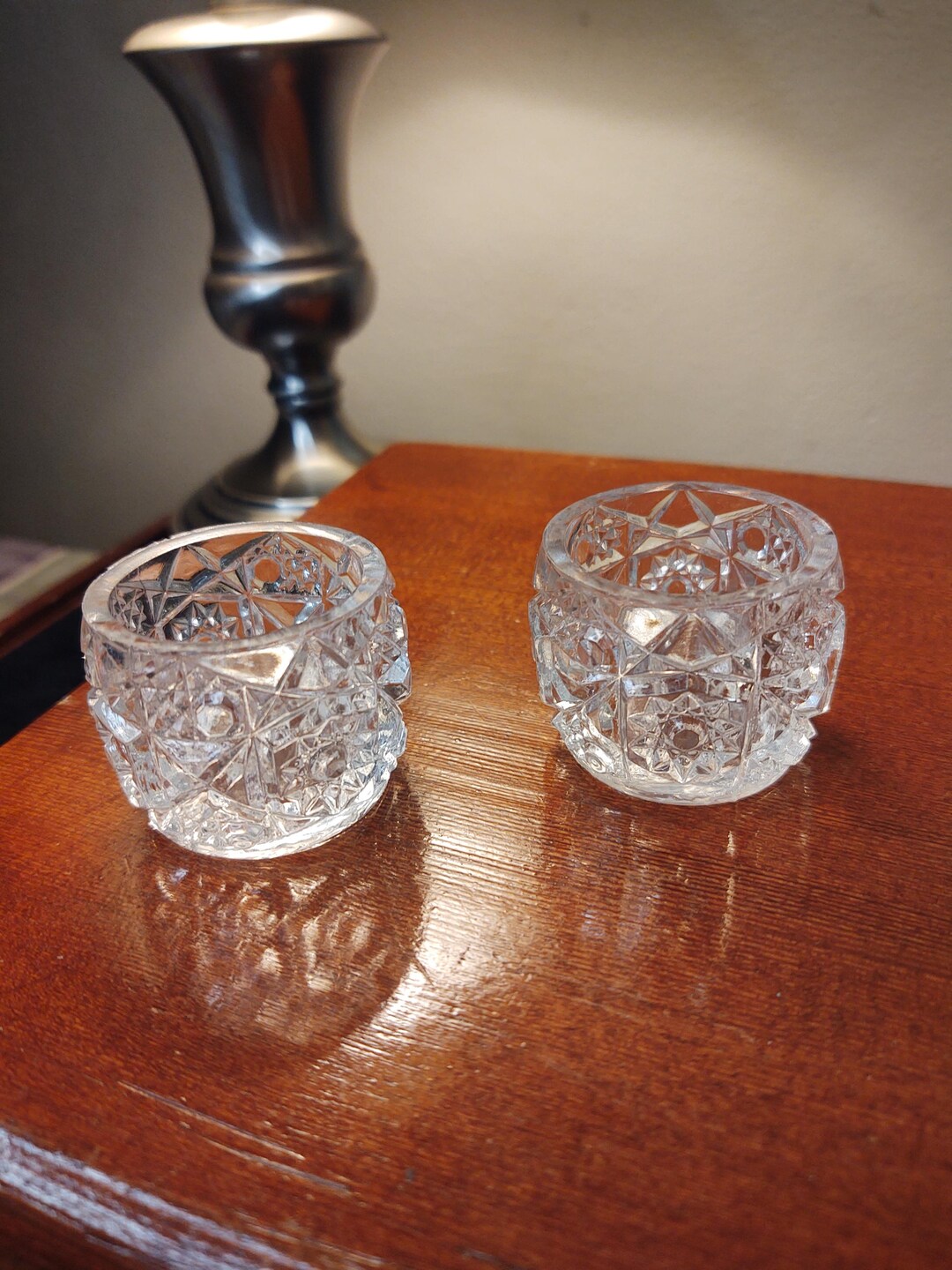 Salt Cellars, Set of 2, Cut Crystal - Etsy
