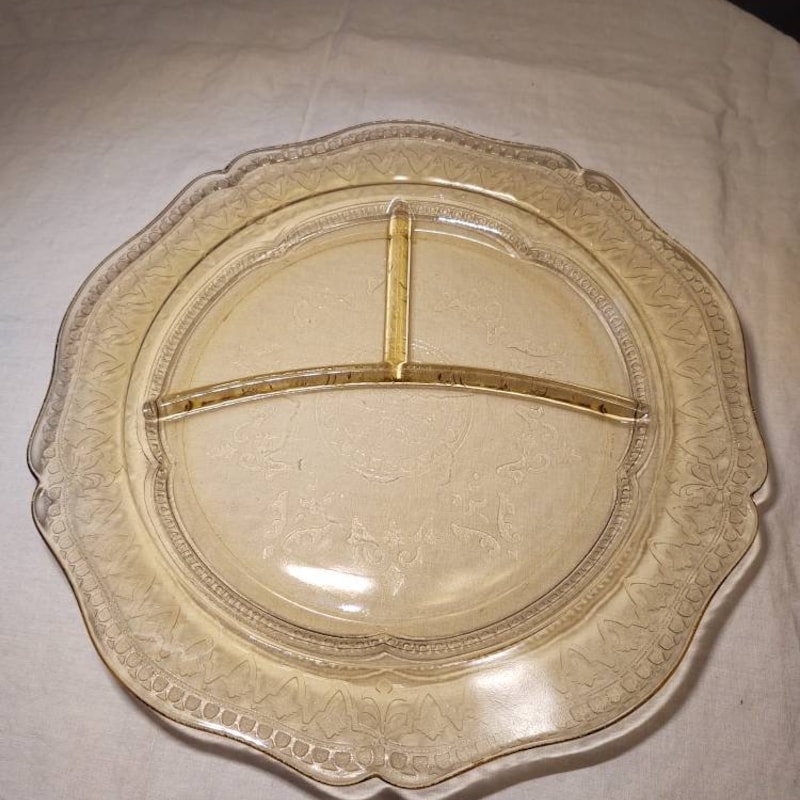 Yellow Glass Plate - Etsy