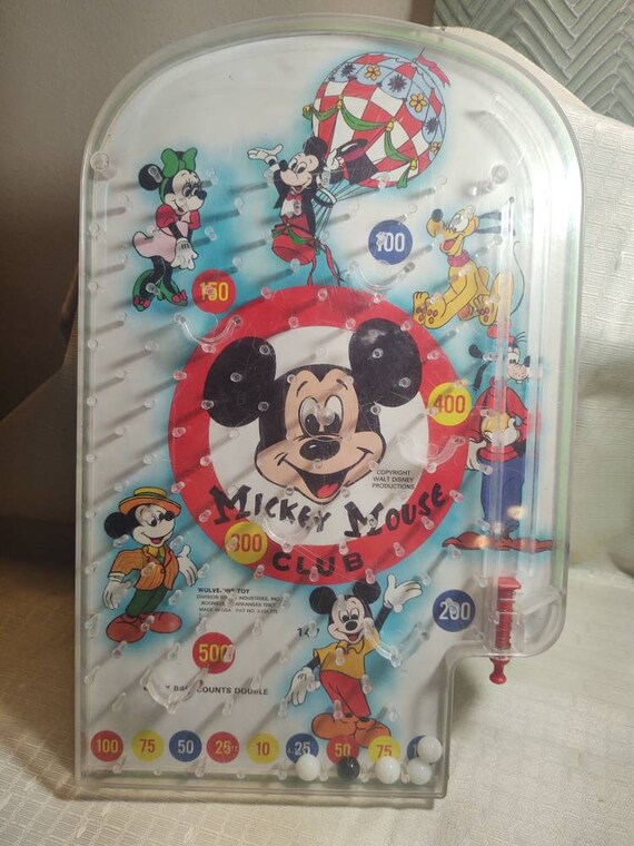Mickey Mouse Club Pinball Machine 1960's Wolverine Toy - Etsy
