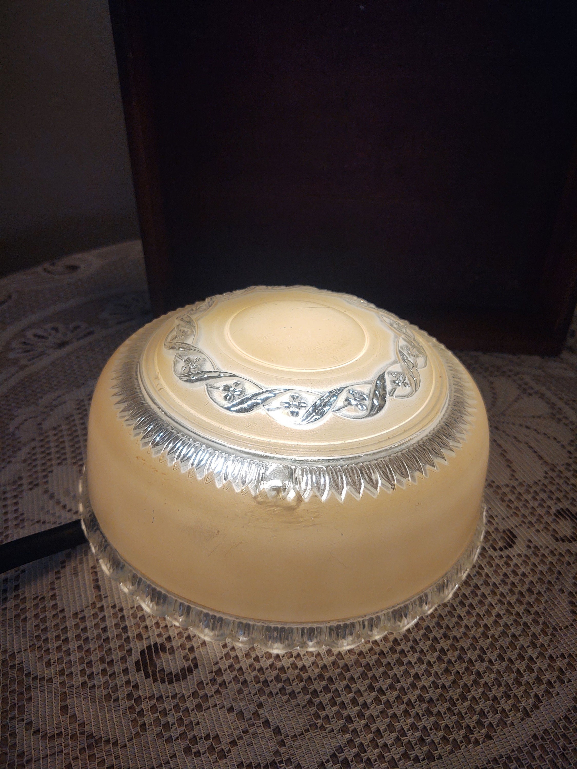 1940's Glass Light Fixture Shade - Etsy