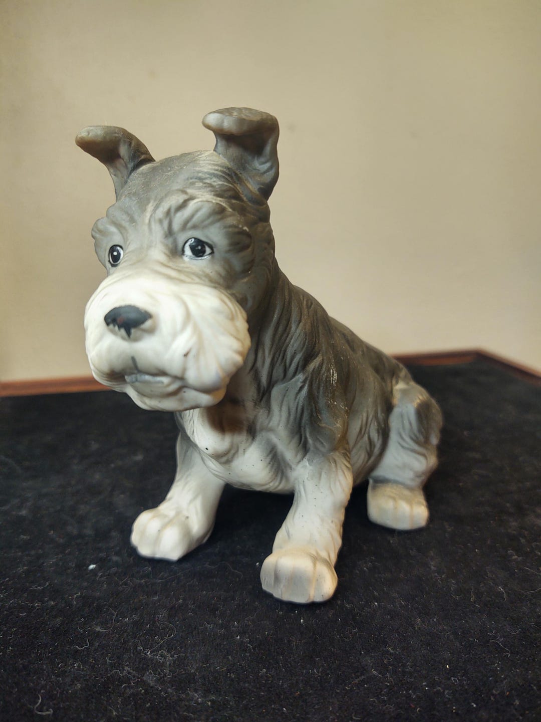 Schnauzer Dog Figurine, Sitting, Made in Japan - Etsy
