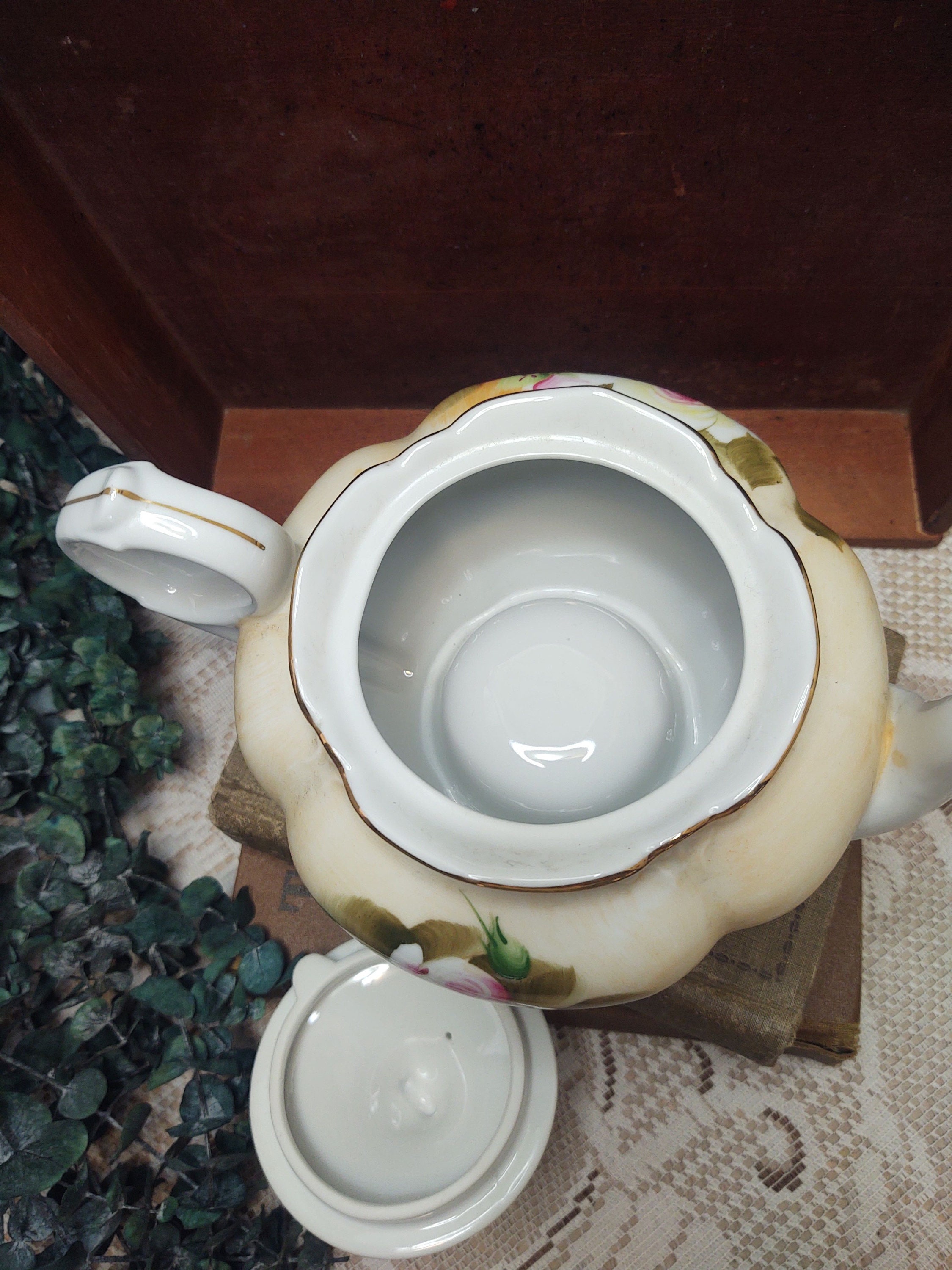 Lefton Music Box Tea Pot 7543, - Etsy