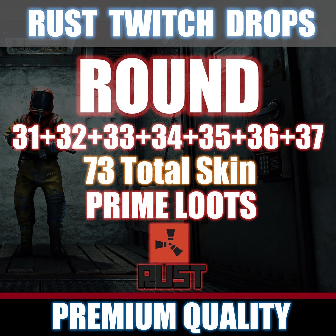 Rust Round 31323334353637 Twitch Drops 73 Skin - Etsy UK