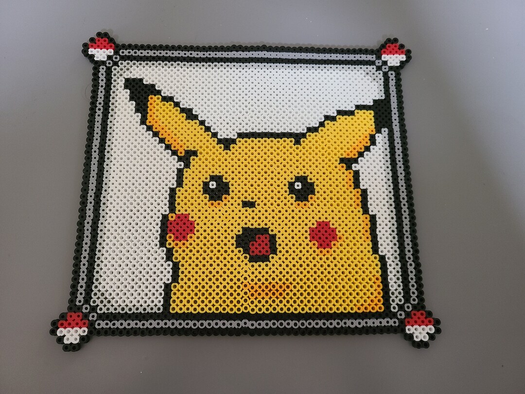 Shocked Pikachu Meme Perler - Etsy
