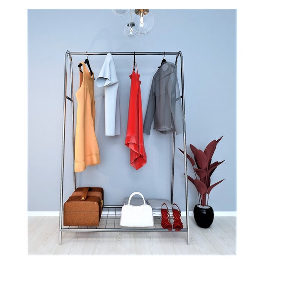 Chrome Clothes Rail - Etsy