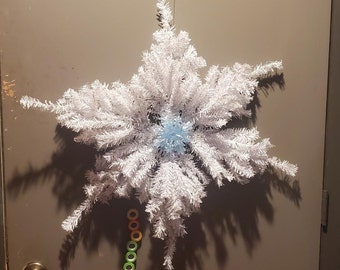 36 Frozen Snowflake Deco Mesh Arrangement/frozen Arrangement/snowflake ...