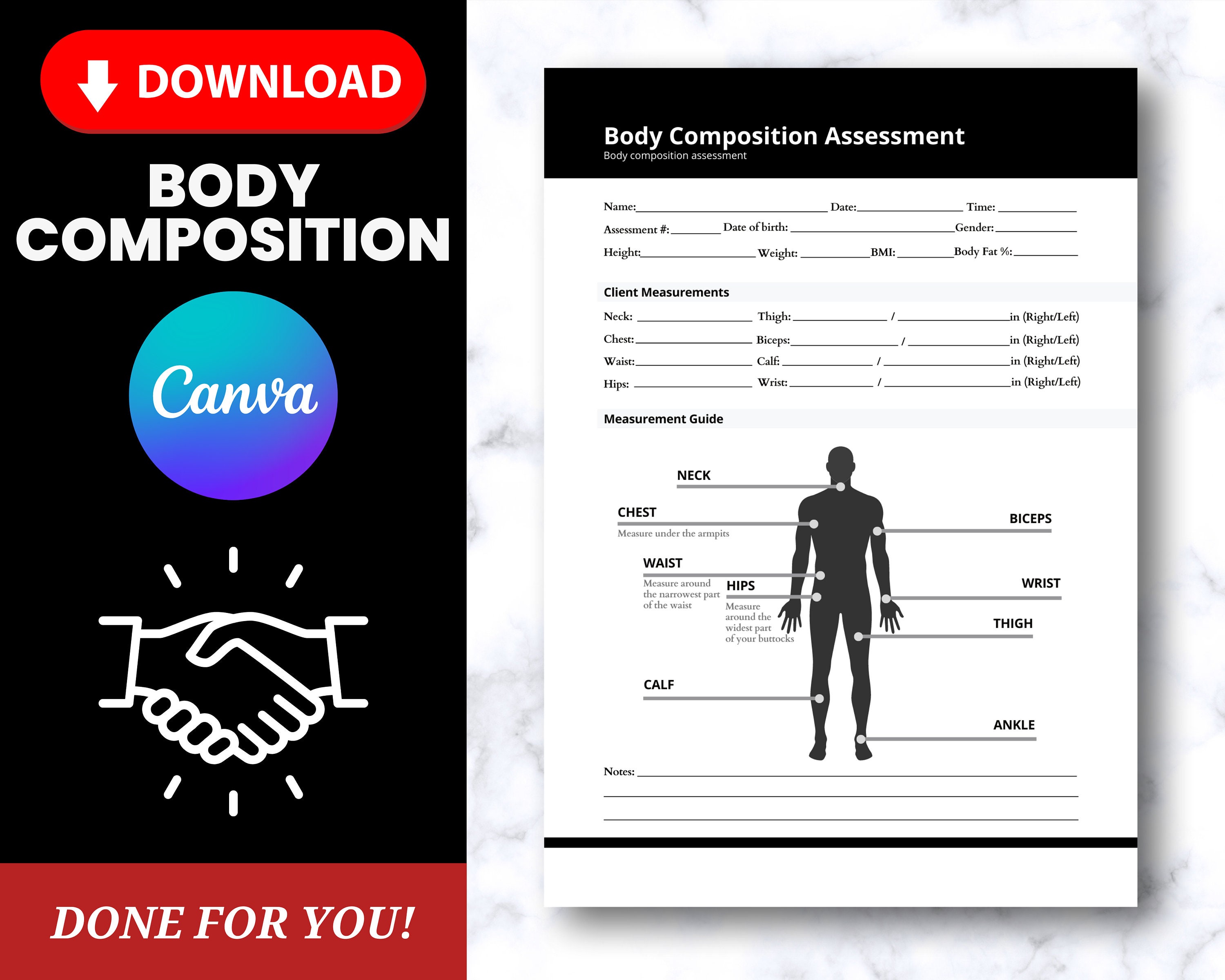 FITNESS ASSESSMENT Personal Trainer Form, Fitness Coach Assessment Form ...
