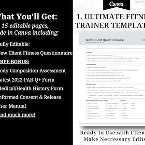 NEW CLIENT Questionnaire Personal Trainer, New Client Forms, Personal ...