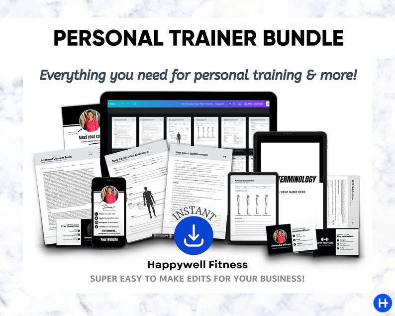MEGA PERSONAL Trainer Template Personal Trainer Bundle - Etsy