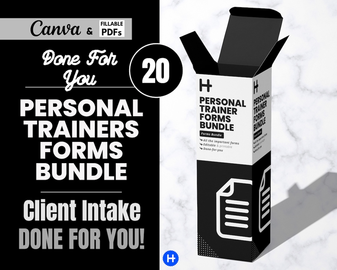 PERSONAL TRAINER Client Intake Form, Personal Trainer Forms, PARQ ...