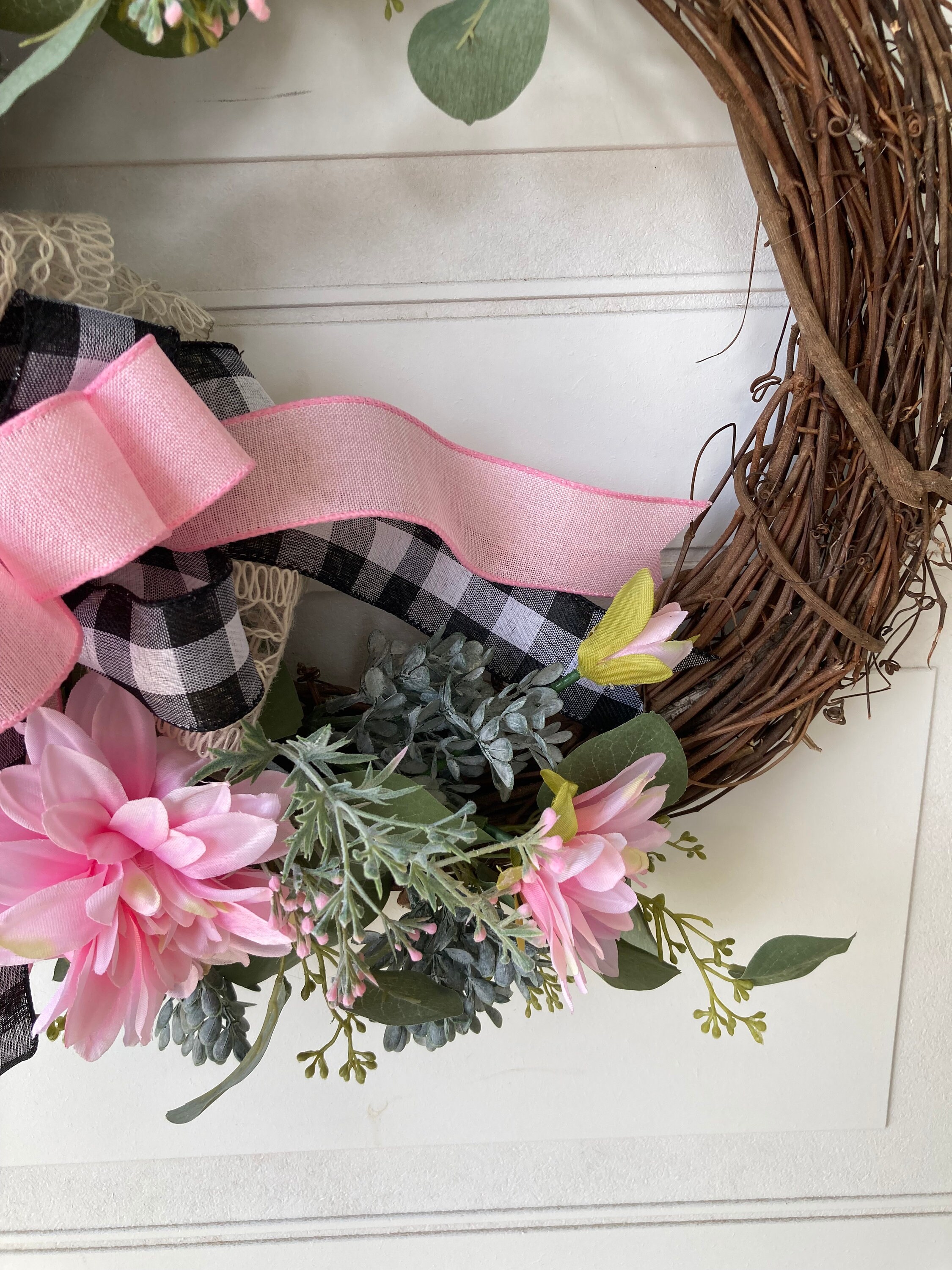 Spring Wreath Summer Wreath for Your Door or Indoor Decor Traditional ...