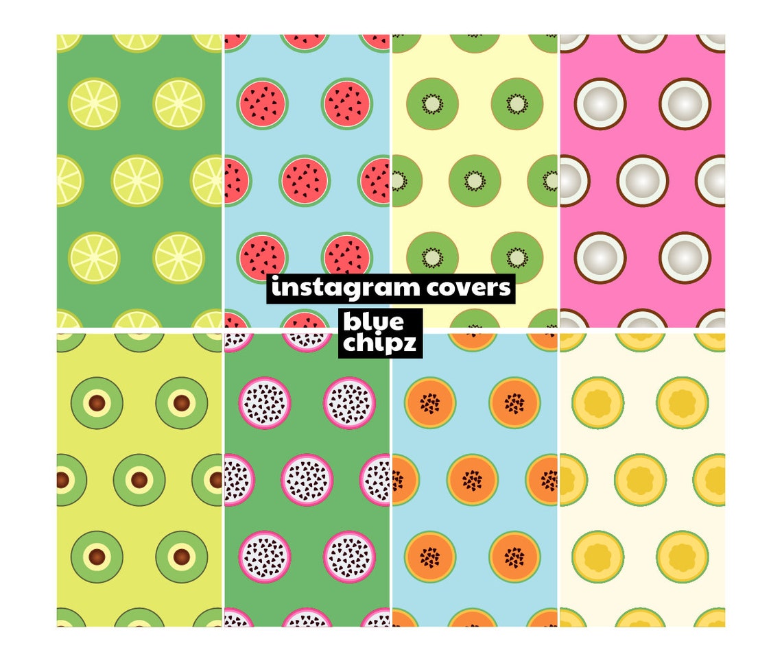 15 Instagram Highlights and Covers - Fruits Inspired, Colorful Funny IG ...