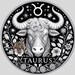 Taurus Zodiac Sign Coin 3D Depth Map Digital File - PNG, SVG, JPG ...