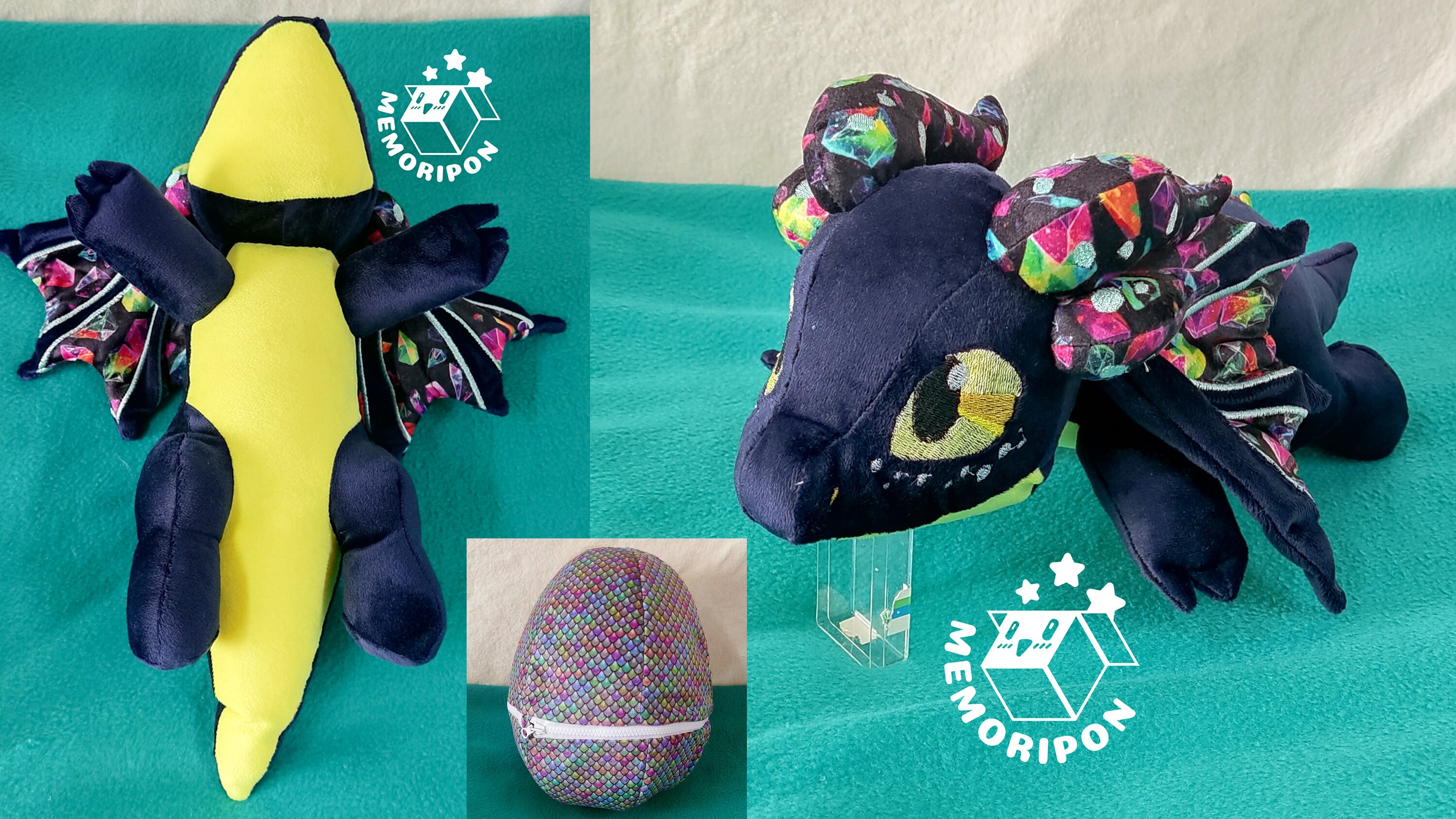 Magical Dragon Plushies With Enchanted Egg - Etsy