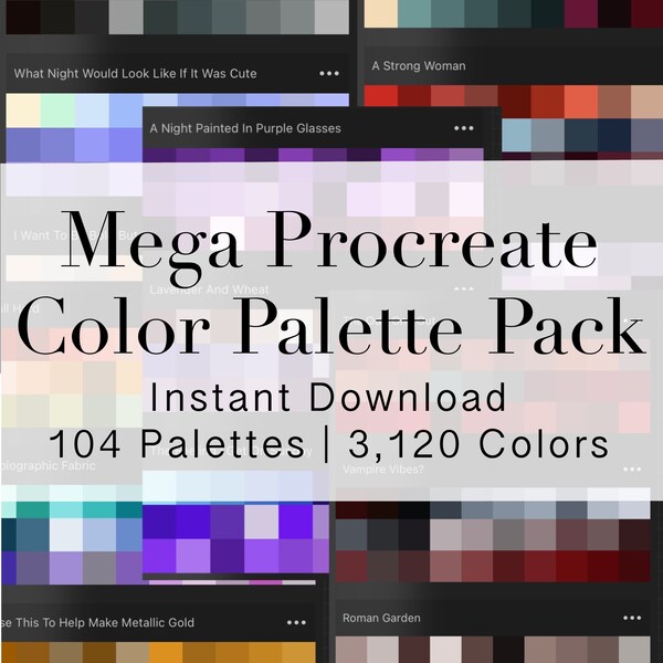 Procreate Color Palette - Etsy