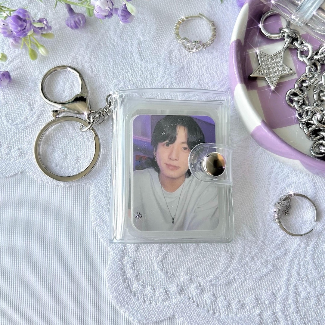 BTS Jungkook Weverse Handmade Mini Laminated Photocard Photobook Key ...