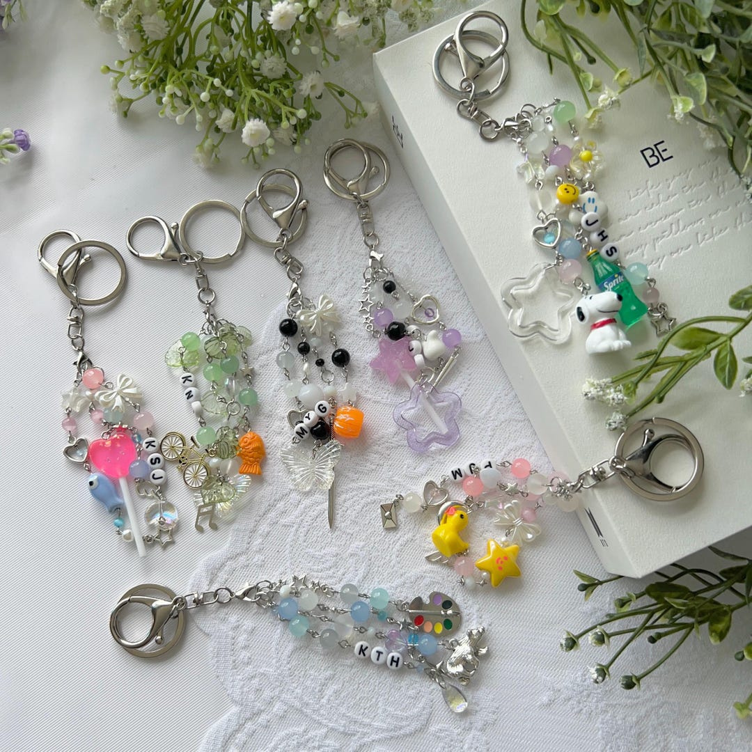 BTS Core Handmade Bead Keyrings / Keychains - Etsy