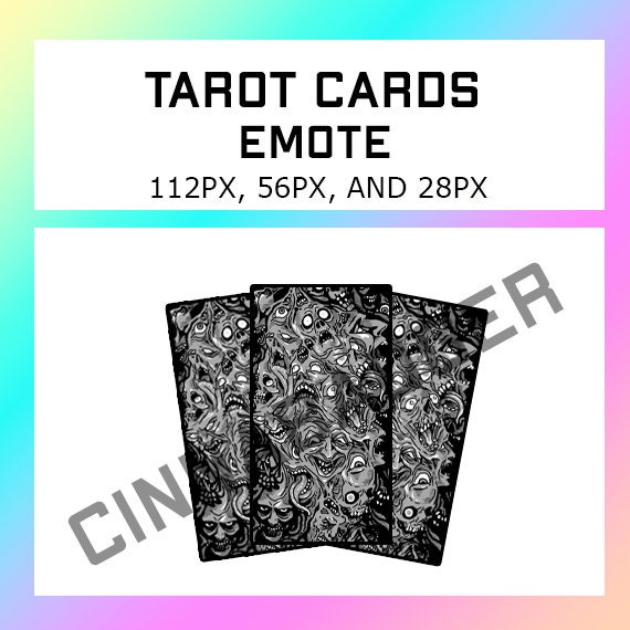 Non-animated Tarot Card Backs Emote for Use on Streaming Sites Such as ...