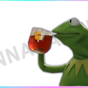 Transparent Tea Sipping Meme Stream Decoration for Use in OBS by ...