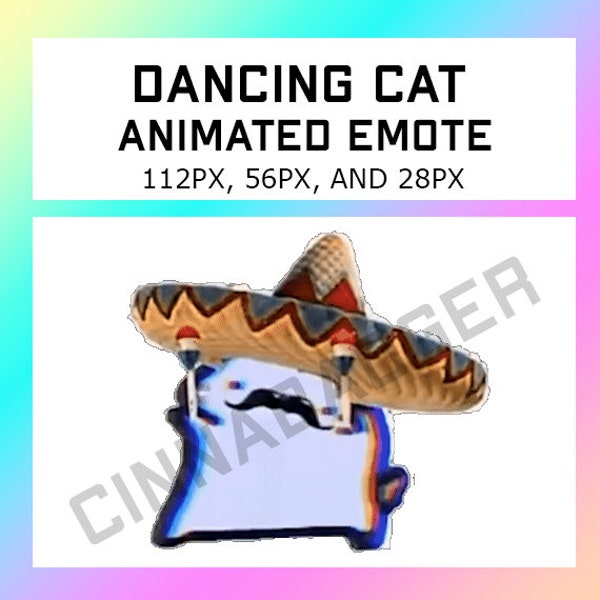 Animated Cat Raid Emote for Twitch Kick Discord Youtube Streaming - Etsy