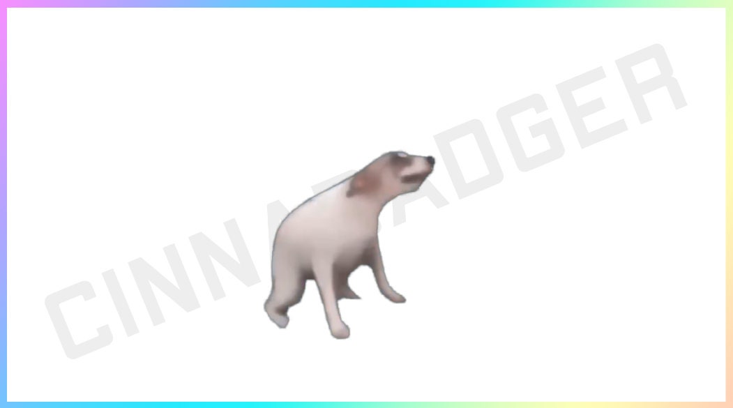 Transparent Background Dancing Dog Decoration for Channel Rewards and ...
