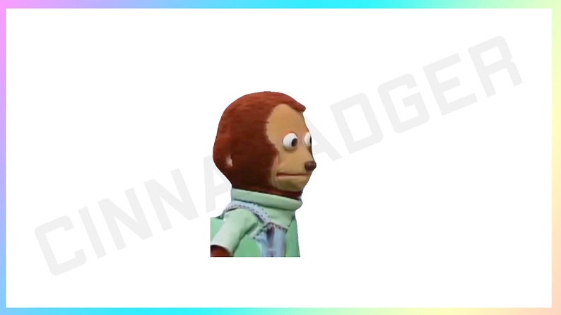 Transparent Background Awkward Monkey Stream Decoration for Channel ...