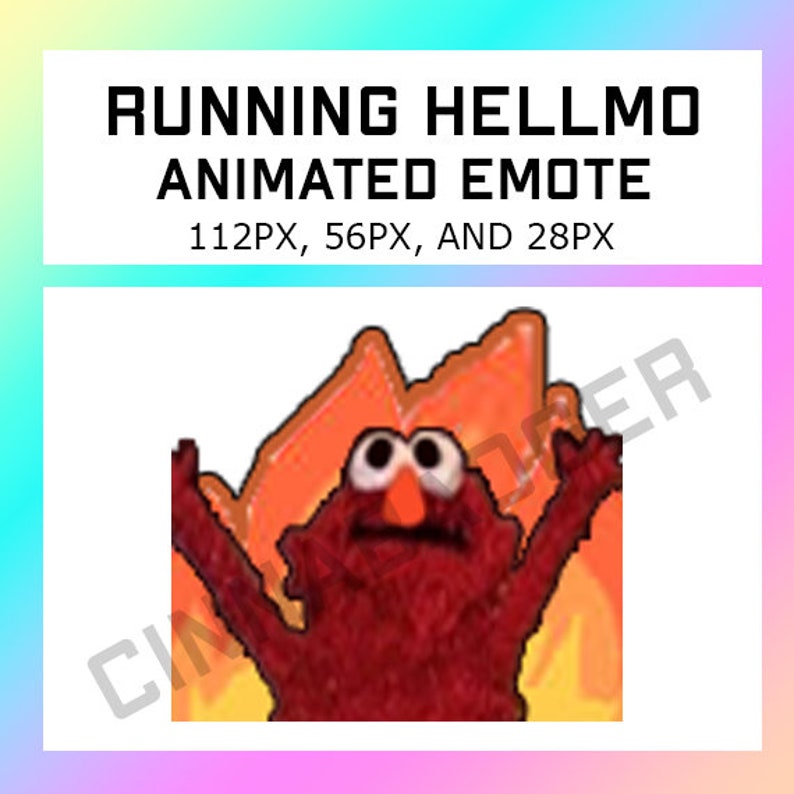 Animated Running Hellmo Meme Emote for Use on Streaming Sites Such as ...