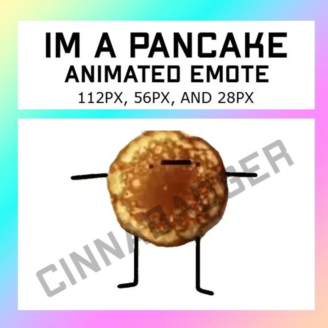 Dancing Pancake Animated Emote: Twitch, Kick, Youtube, Discord - Etsy