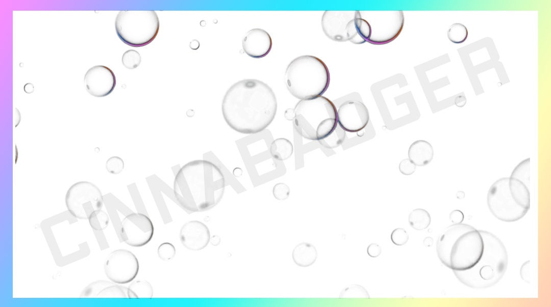 Transparent Bubbles Stream Decoration for Use in OBS by Content ...
