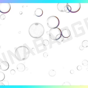 Transparent Bubbles Stream Decoration for Use in OBS by Content ...