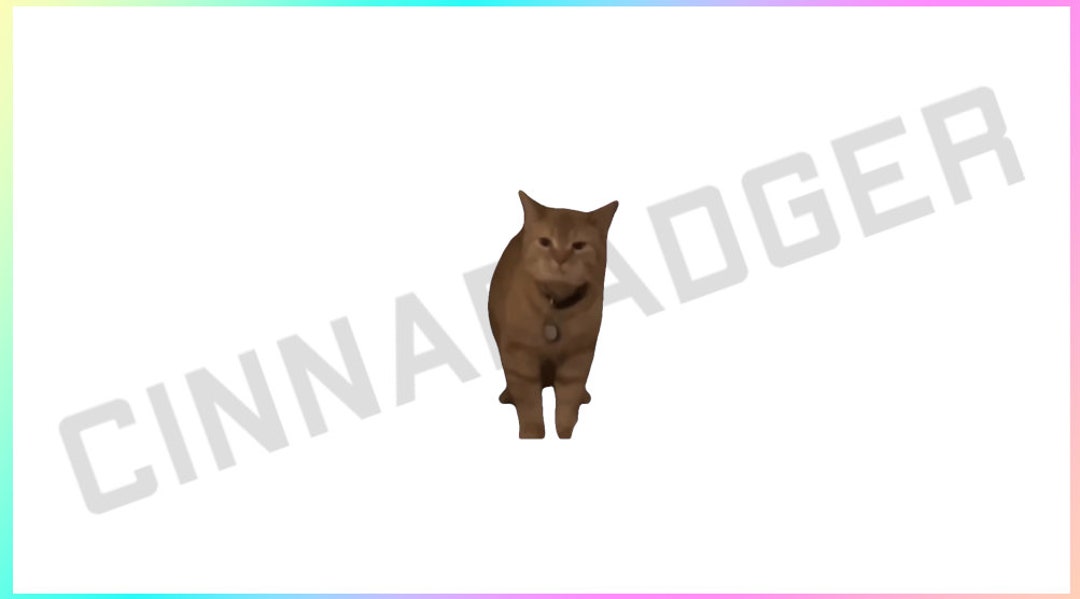 Transparent Background Go Meow Cat Stream Decoration With Sound for ...