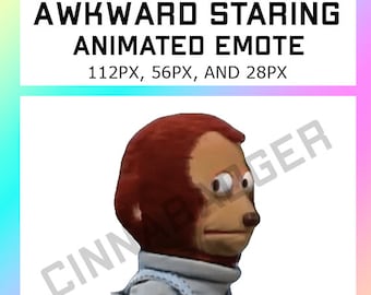 Twitch Emote Animated / Kenta / Monkey / Awkward Look / Side Eye / Meme ...