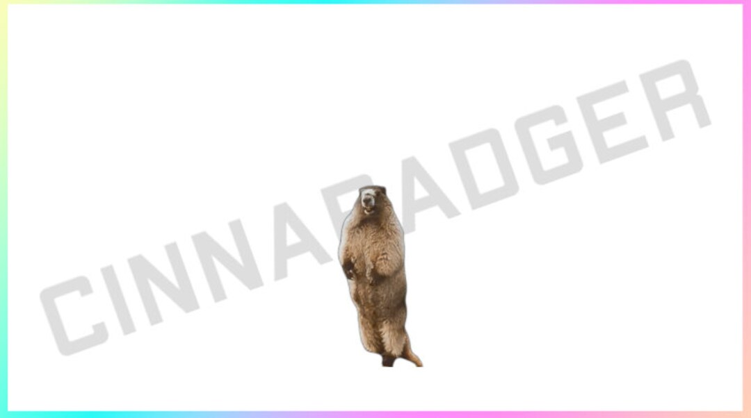 Transparent Background Yelling Marmot With Audio Stream Decoration for ...