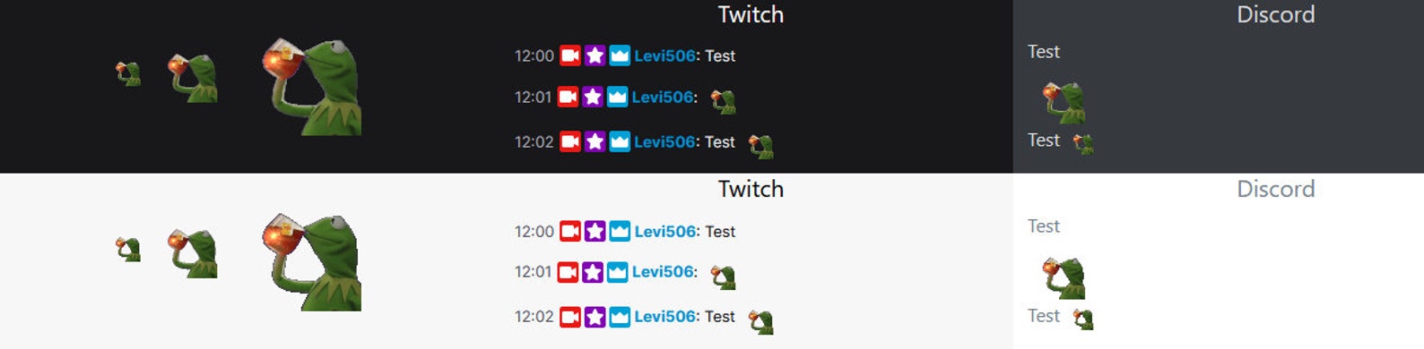 Animated Frog Tea Sipping Sip Meme Emote for Use on Streaming Sites ...