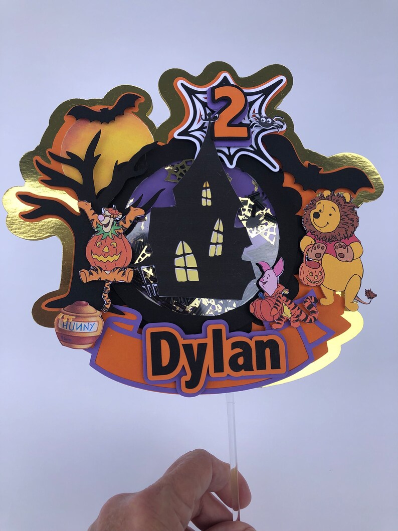 Halloween Shaker Cake Topper - Etsy