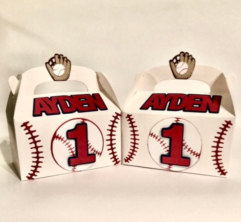 Baseball Favor Boxes - Etsy