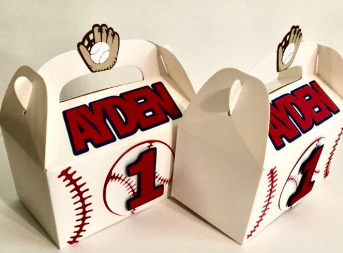 Baseball Favor Boxes - Etsy