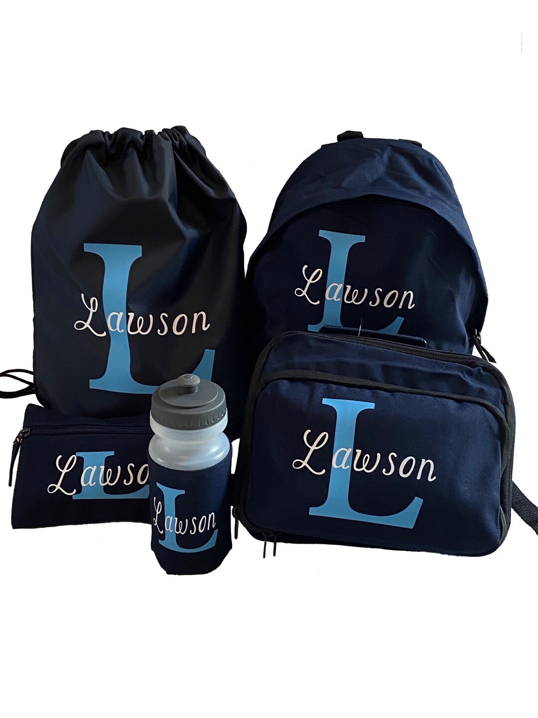 Personalised Back to School Set Kids Back to School Backpack, Water ...
