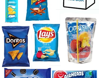 Yellow Snack Box - Etsy