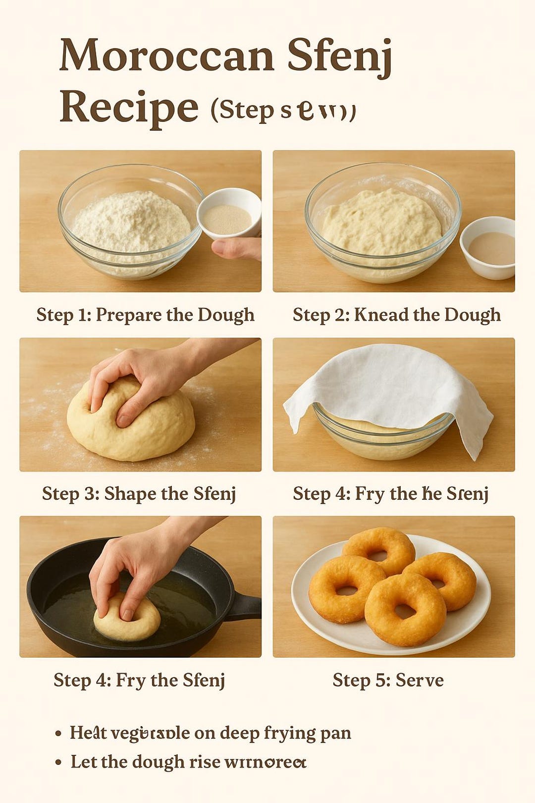 Authentic Moroccan Sfenj Recipe | Traditional Moroccan Donuts Digital ...