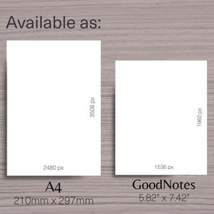 Dark Academia Notebook Paper Templates – A4, Goodnotes (digital ...