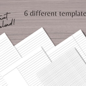 Notebook Paper Templates Dark Academia A4 & Goodnotes Format - iPad ...