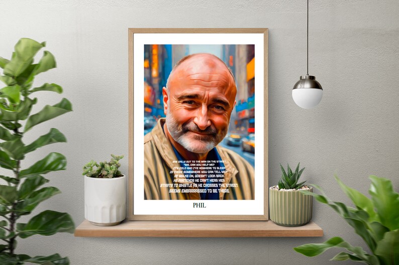Phil Collins, Digital Print, Wall Poster, Another Day in Paradise ...