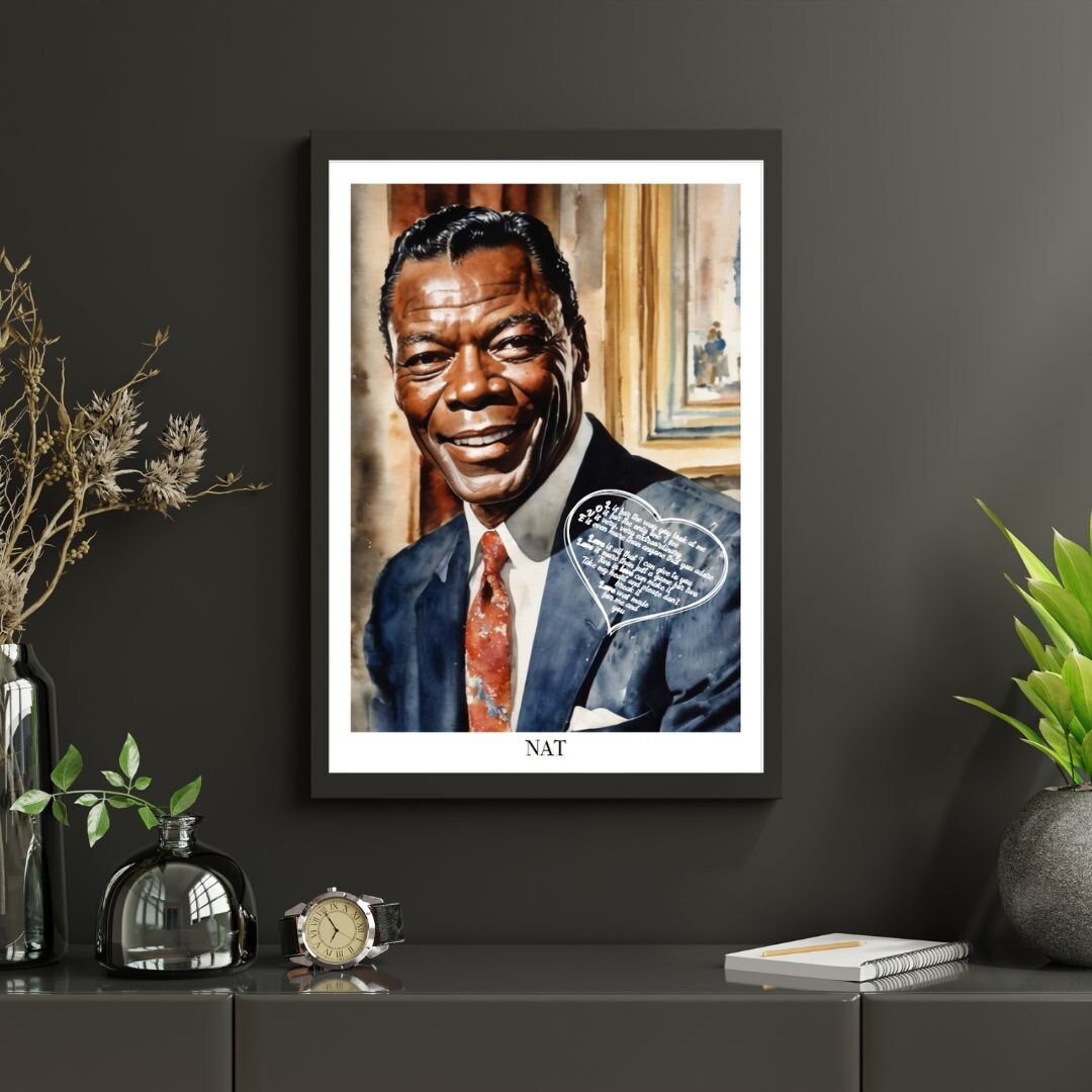 Nat King Cole, Digital Print, Art, LOVE, Lyrics, Uplifting, Empowering ...