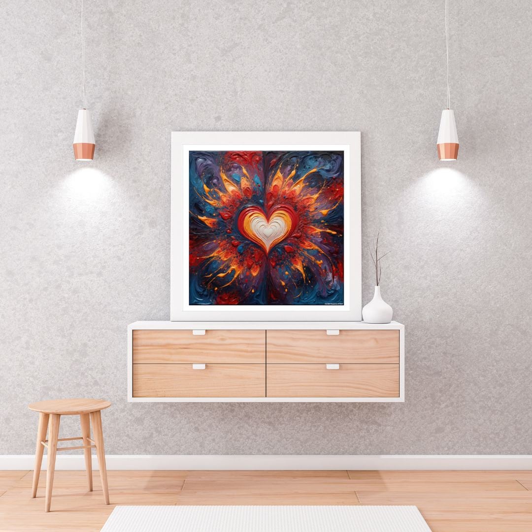 Cymatics Art, Love, Frequency, Poster Print, Wall Art, Heart, Power ...
