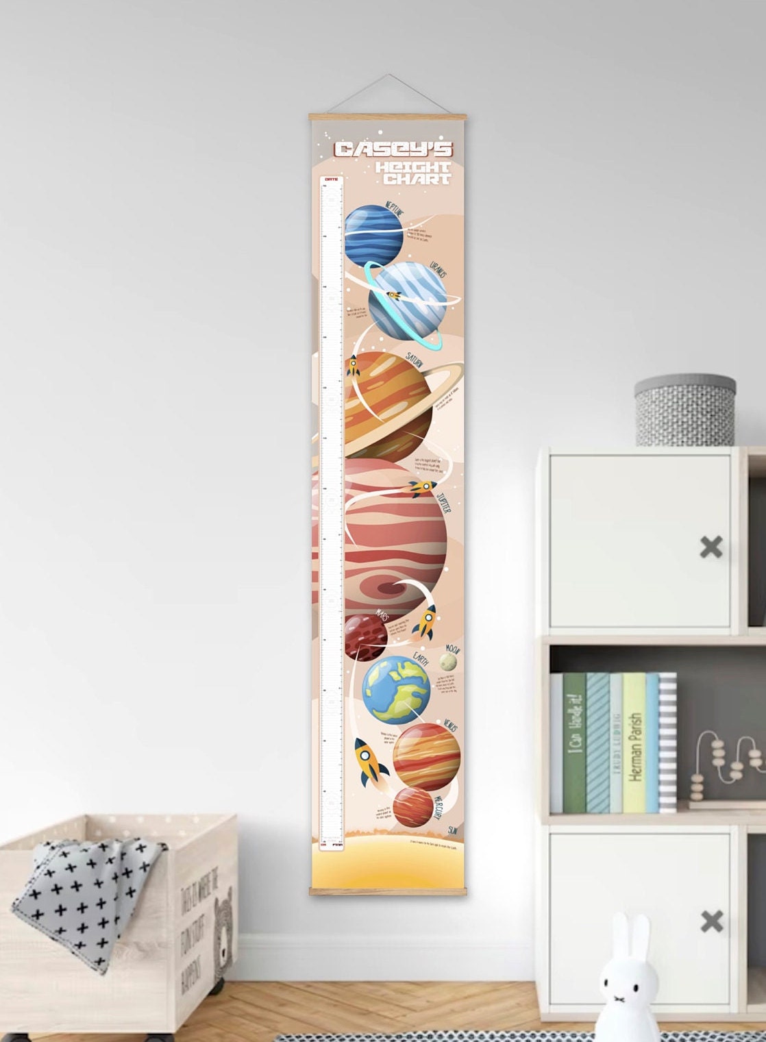 Personalised Space Height Chart Solar System Planets Kids - Etsy Australia